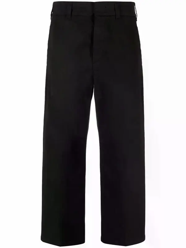 DEPARTMENT 5 Cropped Straight-leg Trousers - Black