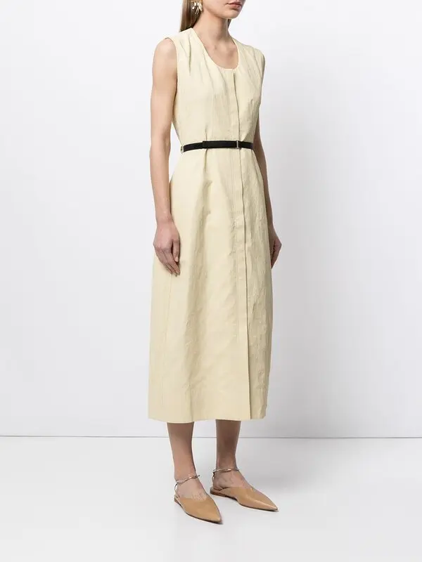 JIL SANDER Belted Midi Dress