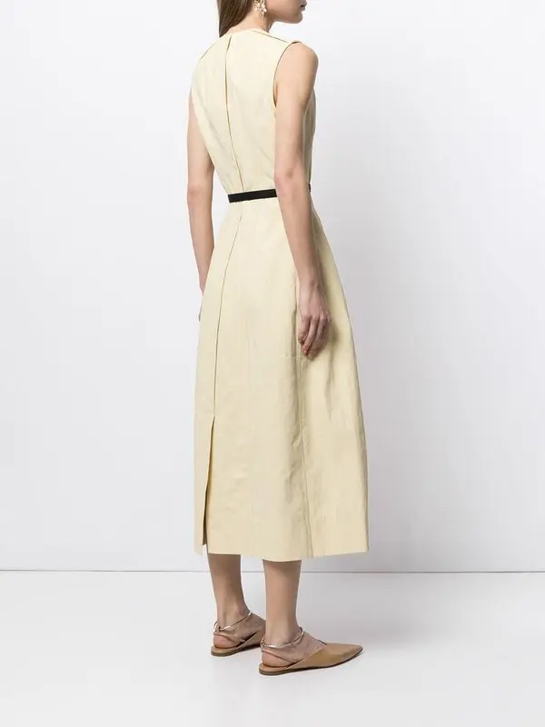 JIL SANDER Belted Midi Dress