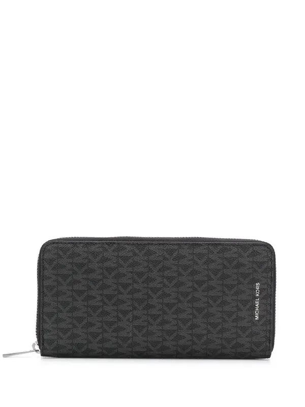 Michael Kors Logo Print Wallet - Black