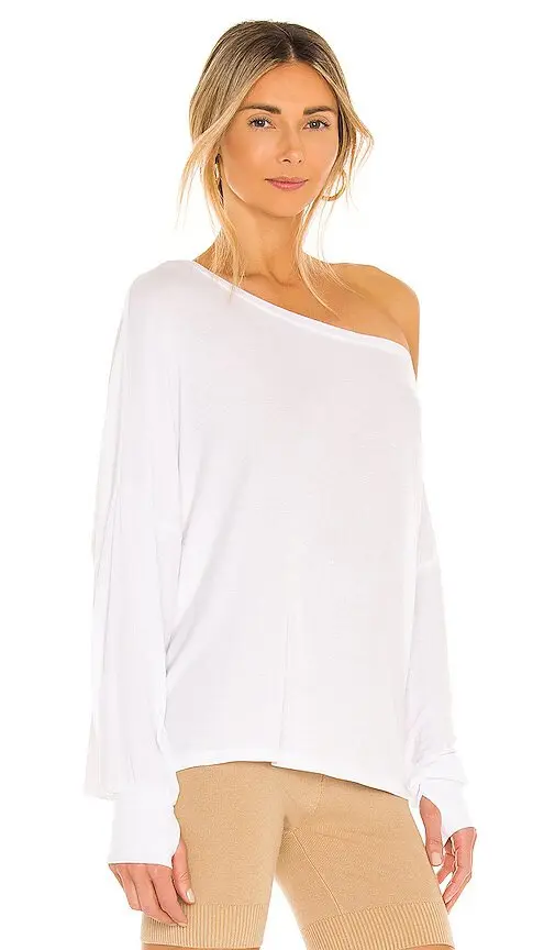 Michael Lauren Kristopher Open Shoulder Top - White