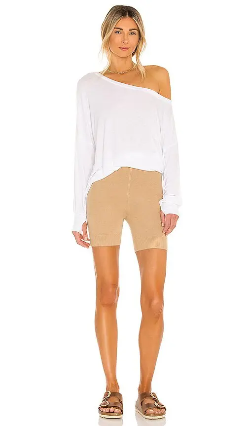 Michael Lauren Kristopher Open Shoulder Top - White