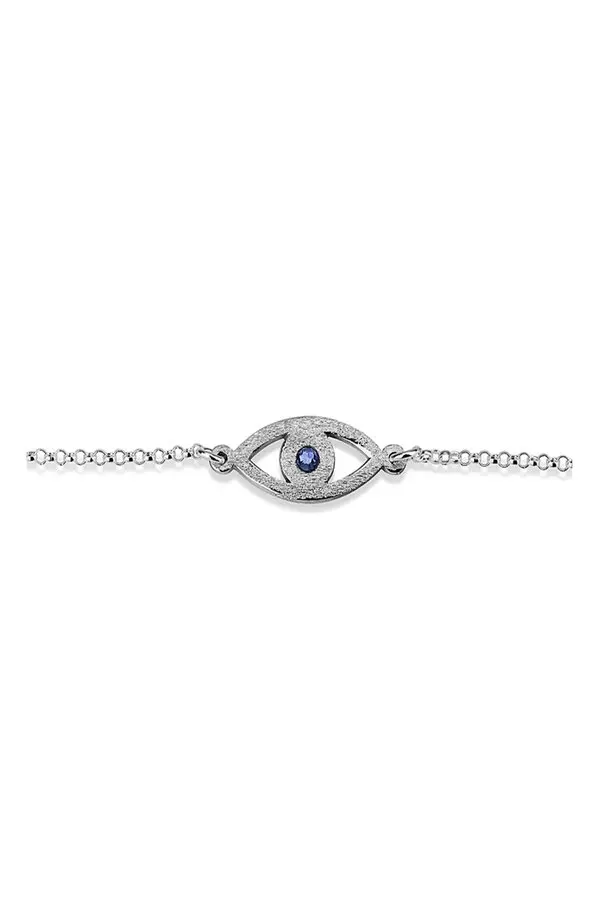 MELANIE MARIE Evil Eye Pendant Bracelet