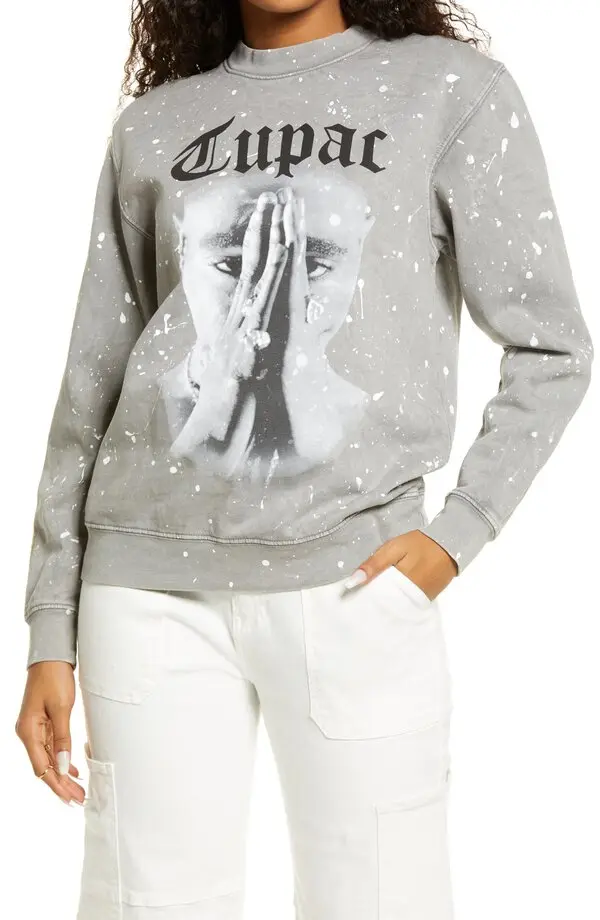 tupac sweatshirt women