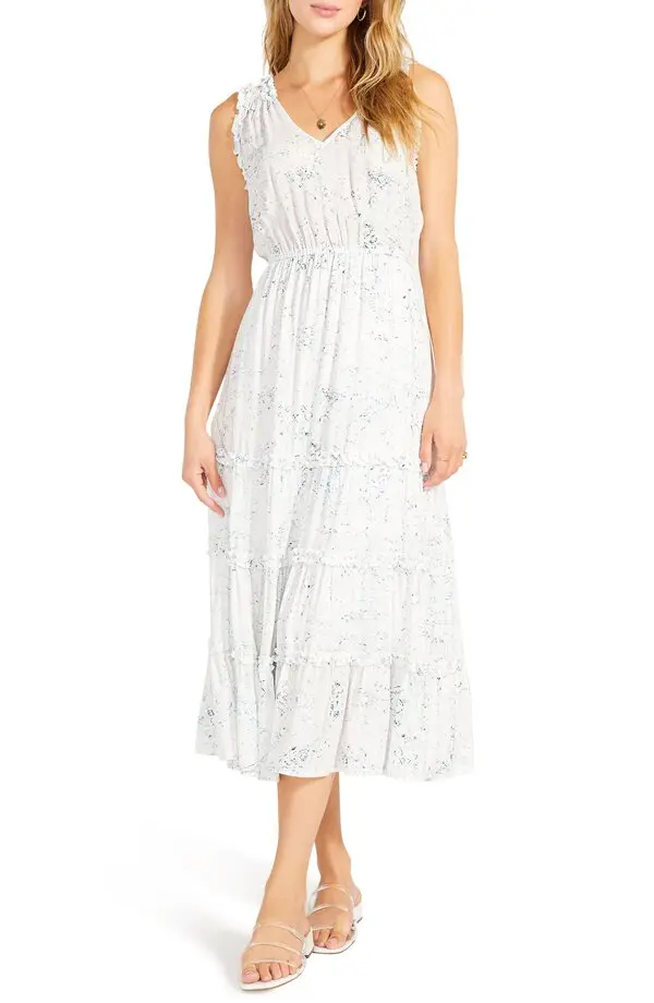 steve madden tiered midi dress Beiley Sleeveless Tiered Midi Dress (Women)