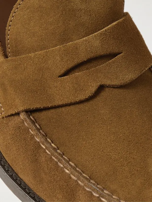 Sid Mashburn Suede Penny Loafers Uk 8.5