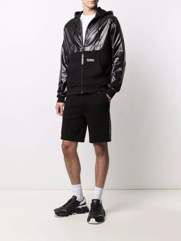 Karl Lagerfeld Logo-tape Drawstring Track Shorts