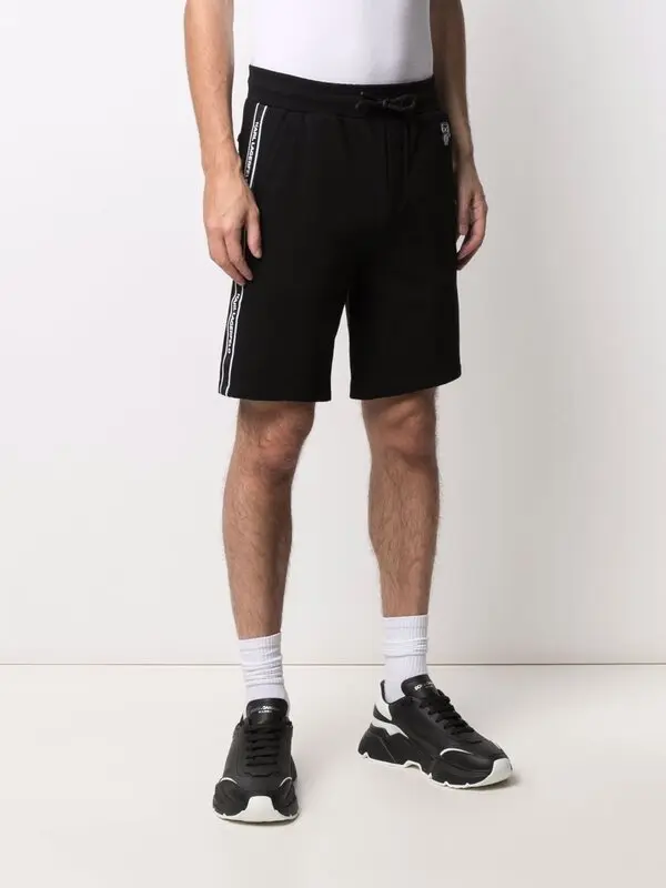 Karl Lagerfeld Logo-tape Drawstring Track Shorts