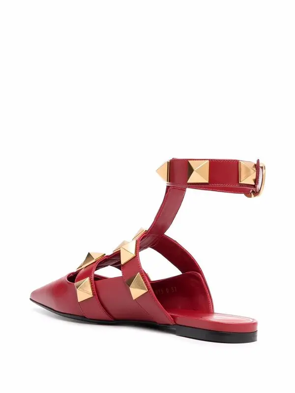 Valentino Garavani Roman Stud Pumps - Red