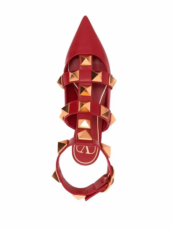 Valentino Garavani Roman Stud Pumps - Red