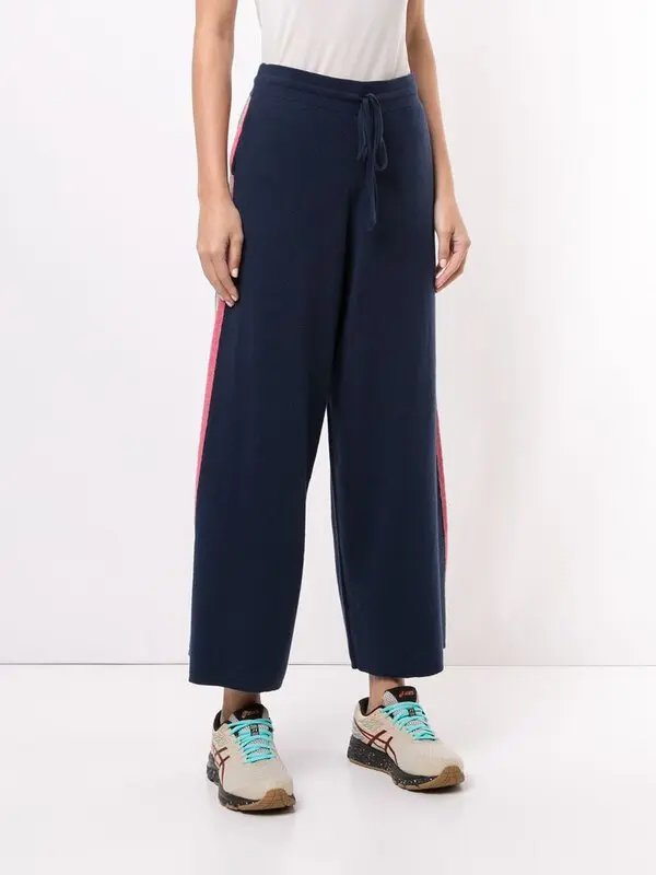 ONEFIFTEEN Stripe Side Wide Leg Trousers