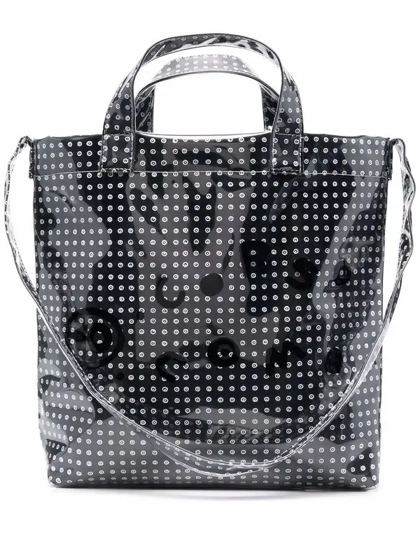 10 CORSO COMO Logo Print Coated Tote Bag