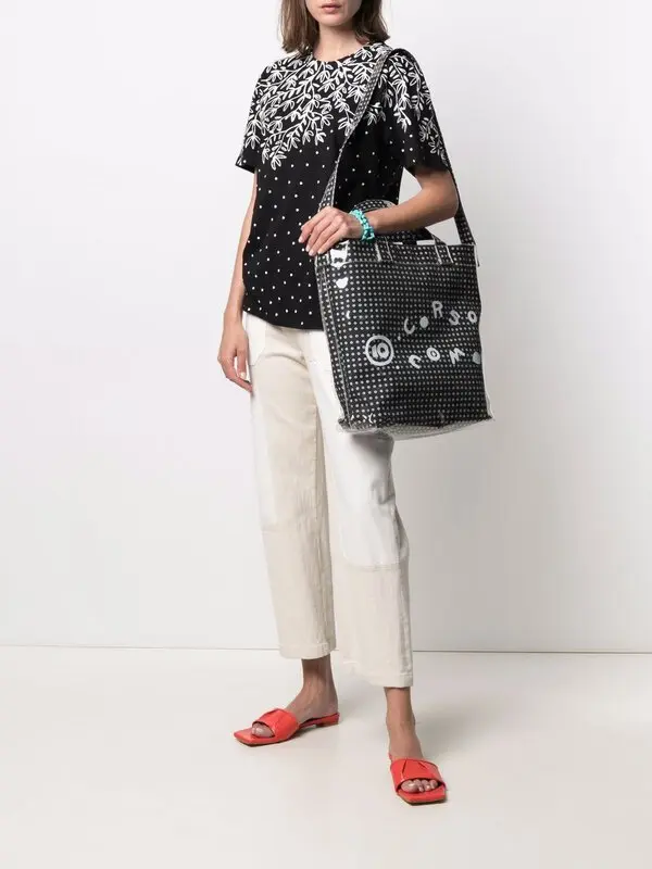 10 CORSO COMO Coated Logo-print Tote Bag