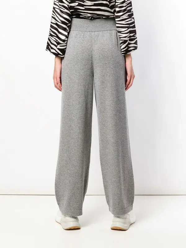 BARRIE Flared Knitted Trousers