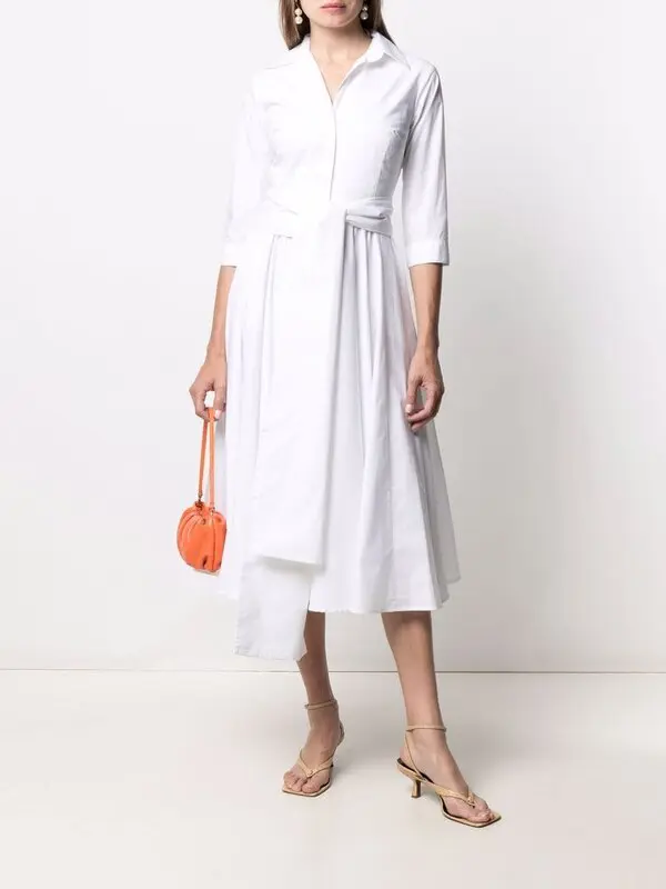 shirt dress flared skirt Fit and Flare Versatile Elegance Dress main image 1