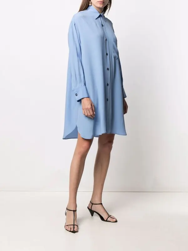 BLANCA VITA Patch-pocket Shirt Dress