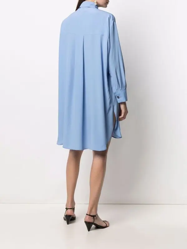 BLANCA VITA Patch-pocket Shirt Dress