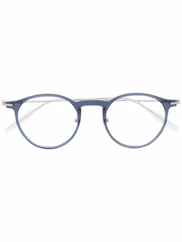 Montblanc Round-frame Eyeglasses - Blue