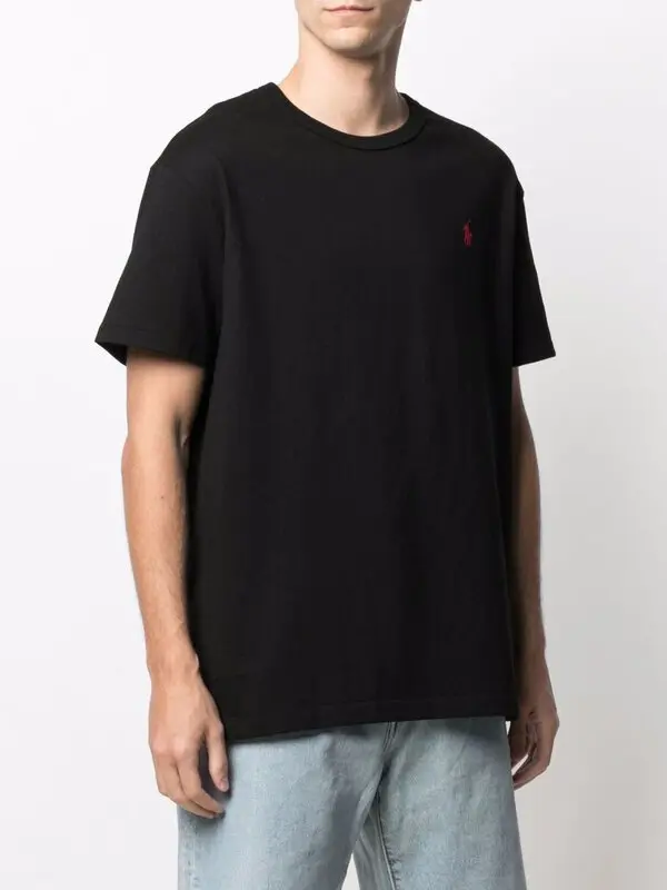 Polo Ralph Lauren Embroidered Logo T-shirt - Black