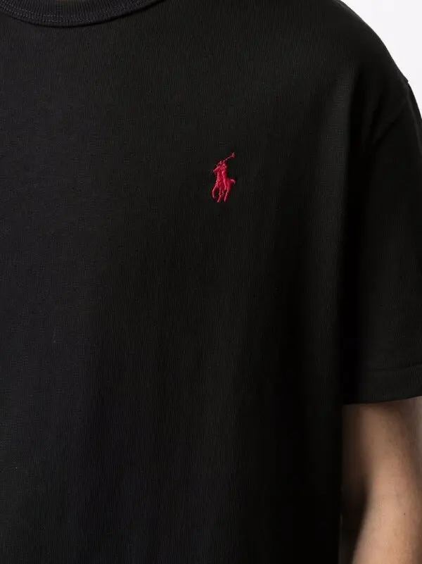 Polo Ralph Lauren Embroidered Logo T-shirt - Black