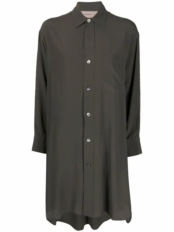 BLANCA VITA Flared Shirt Dress