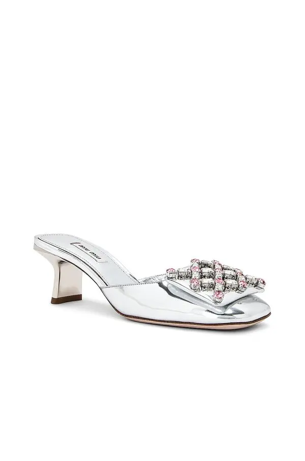 Miu Miu Metallic Sandals