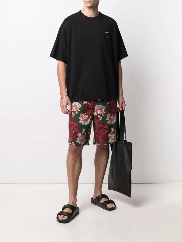 Undercover Rose-print Bermuda Shorts