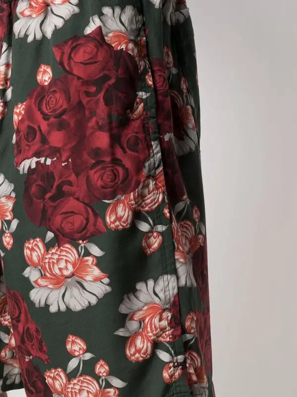 Undercover Rose-print Bermuda Shorts