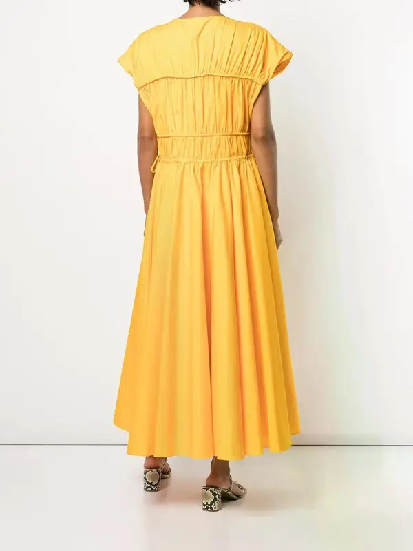 Tove Ceres Flared Midi Dress - Yellow