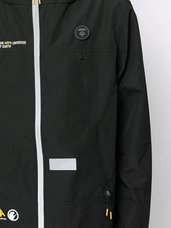 AAPE BY *A BATHING APE® Logo-print Hooded Rain Jacket