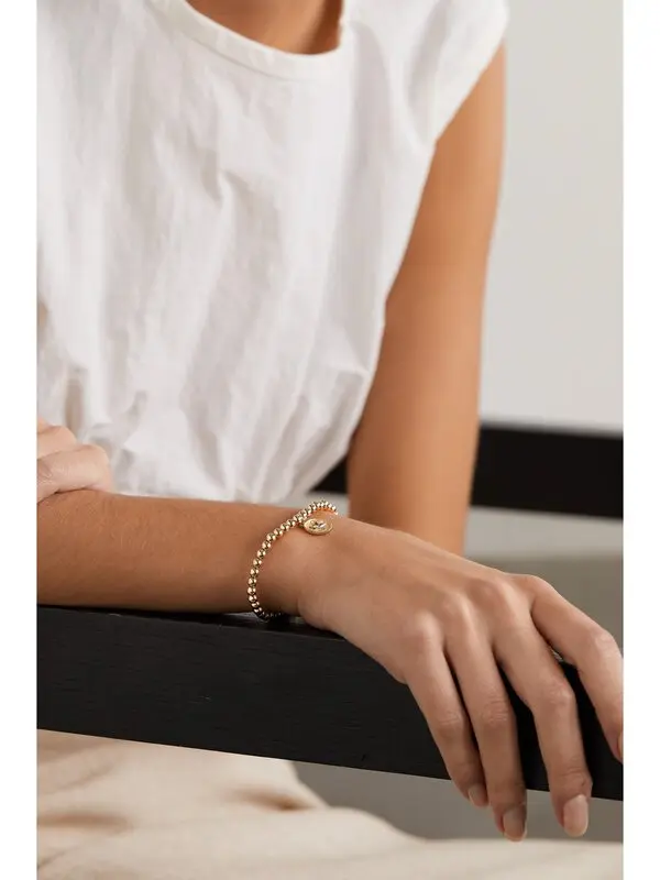 SYDNEY EVAN Aquarius 14-karat Diamond Bracelet
