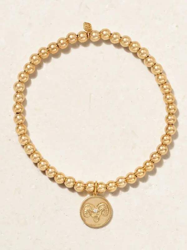 SYDNEY EVAN Aries 14-karat Diamond Bracelet - Gold