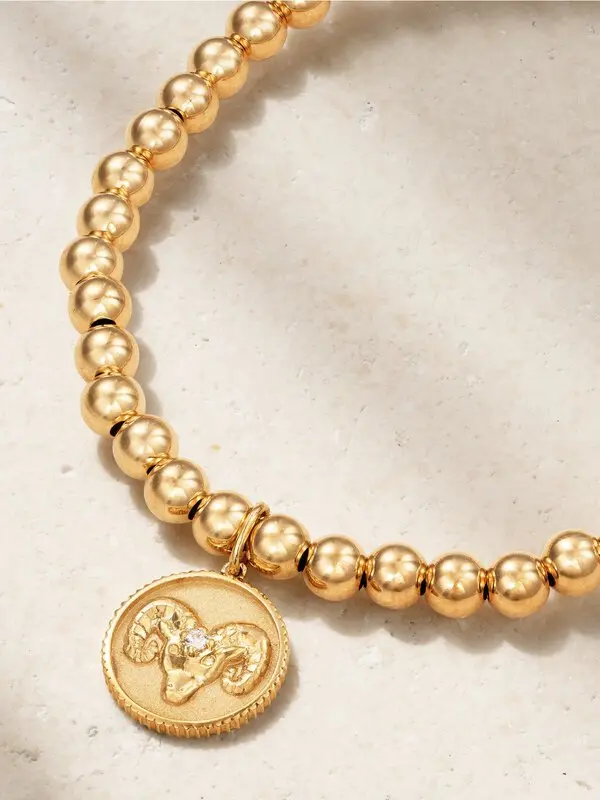 SYDNEY EVAN Aries 14-karat Diamond Bracelet