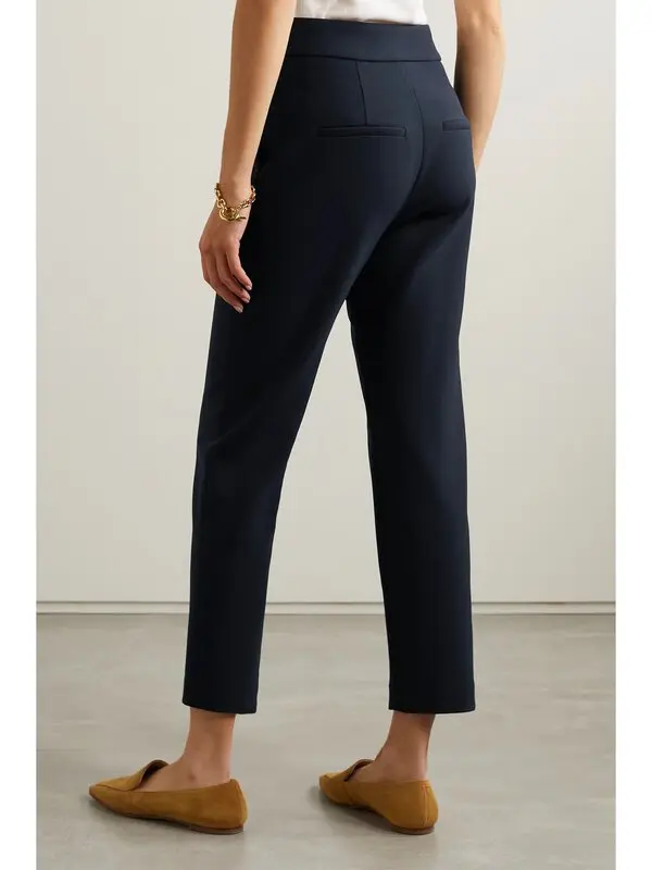 Veronica Beard Renzo Cropped Straight-leg Pants - Blue