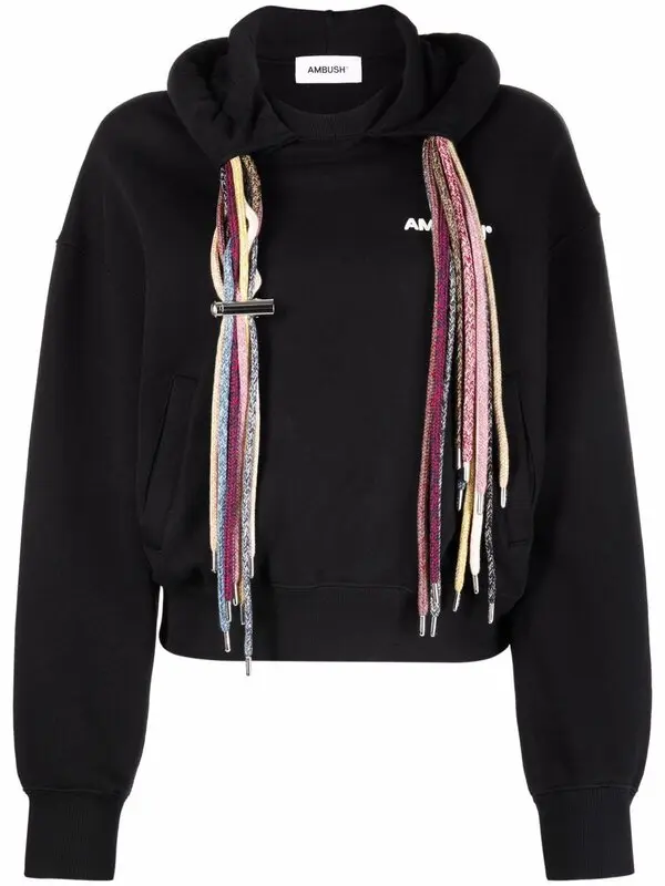 AMBUSH Multi-drawstring Logo Hoodie - Black