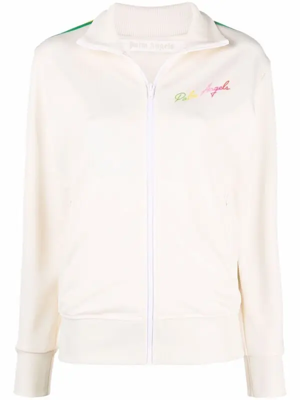 Palm Angels Miami Logo Sports Jacket - Neutrals