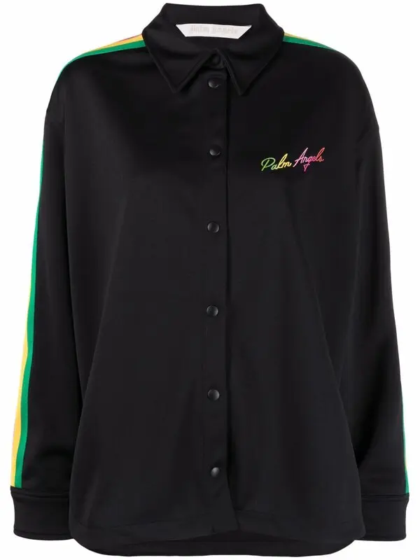 Palm Angels Miami Logo-embroidered Shirt