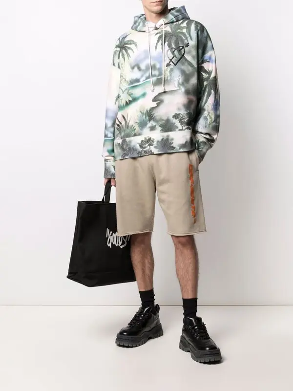 Palm Angels Paradise Logo Hoodie