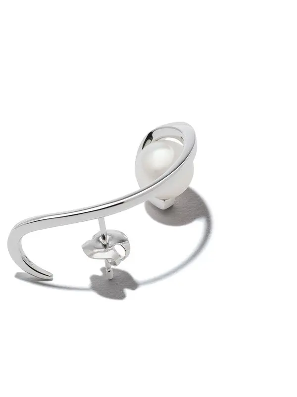 TASAKI 18kt White Gold Atelier Aurora Akoya Pearl Earrings - Silver