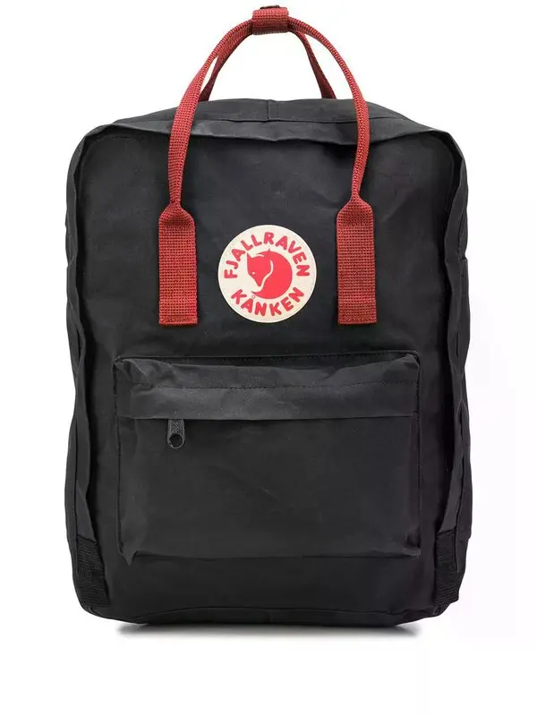 Fjallraven Logo-patch Backpack - Black