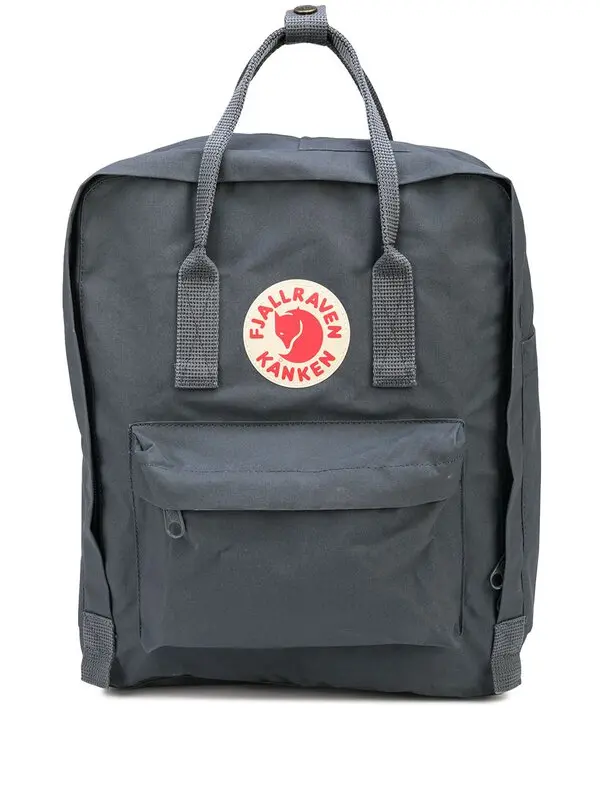 Fjallraven Kånken Backpack With Logo Patch - Grey