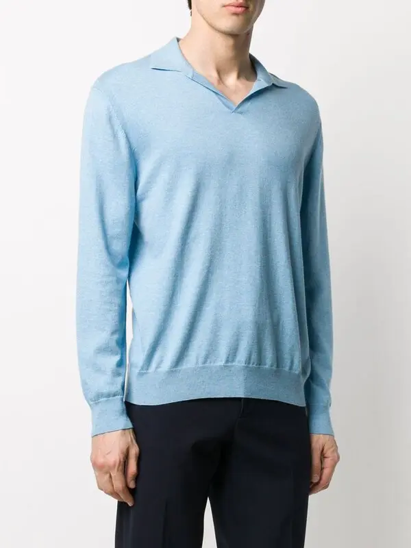 N.peal Fine Knit Polo Top