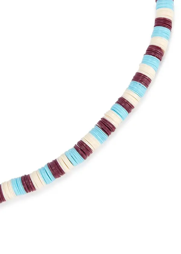 Gimaguas Pukas Striped Sequinned Necklace