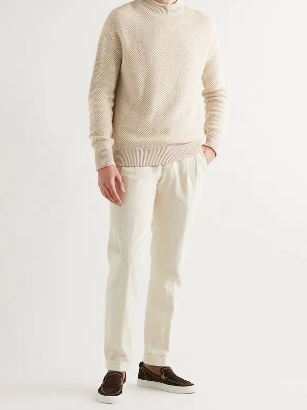 Loro Piana Linen And Cashmere-blend Sweater