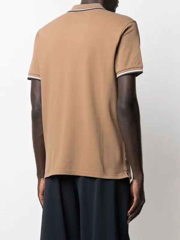 Woolrich Stripe-trim Polo Shirt - Brown