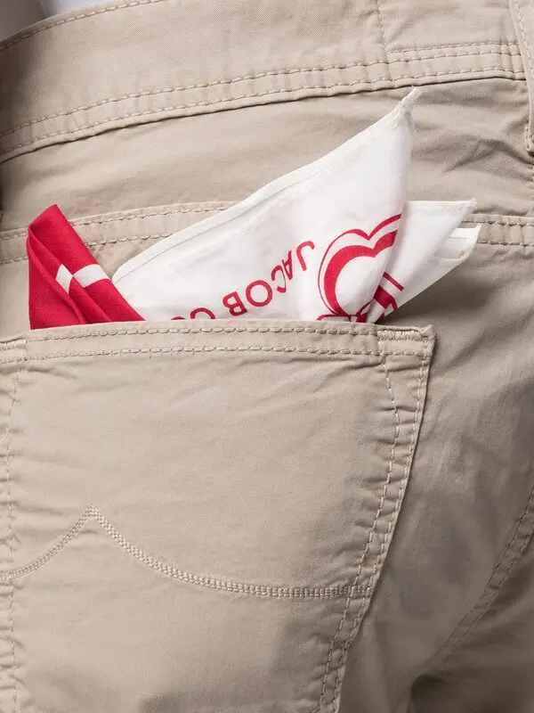 Jacob Cohen Crinkled Slim-fit Trousers - Brown