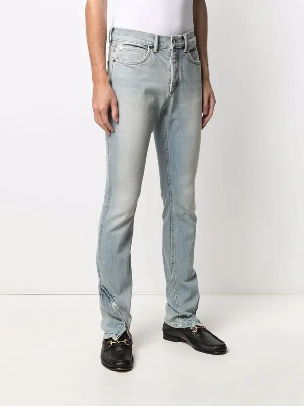 Rhude Slim-fit Jeans With Zip Cuff
