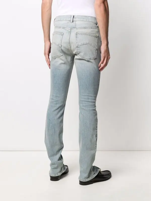 Rhude Slim-fit Jeans With Zip Cuff
