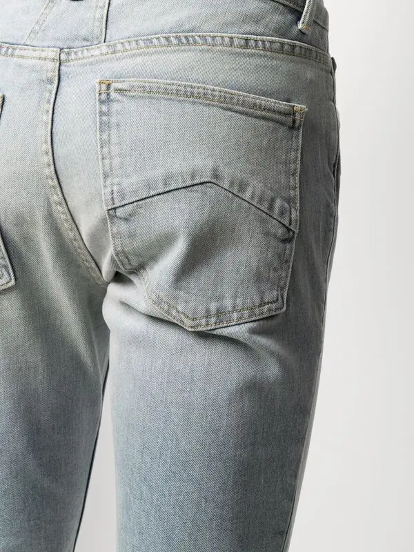 Rhude Slim-fit Jeans With Zip Cuff