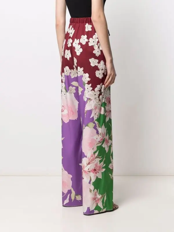 Valentino Garavani Floral-print Trousers